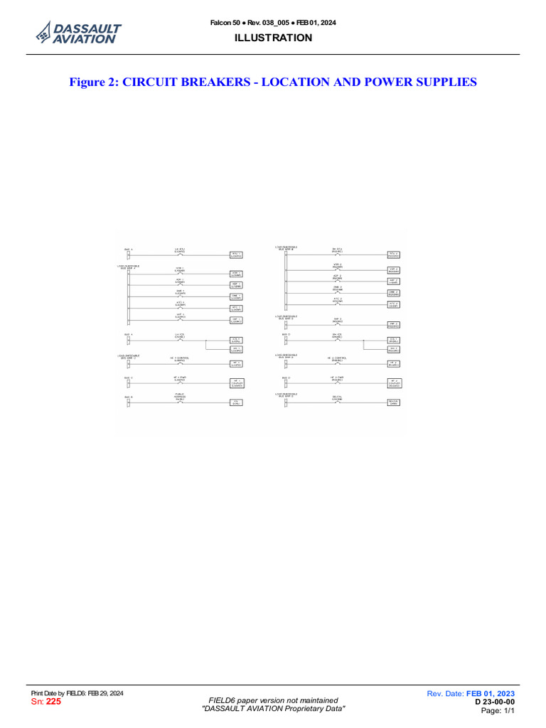I 23-00-00-102-Figure 2 CIRCUIT BREAKERS - LOCATION AND POWER SU | PDF