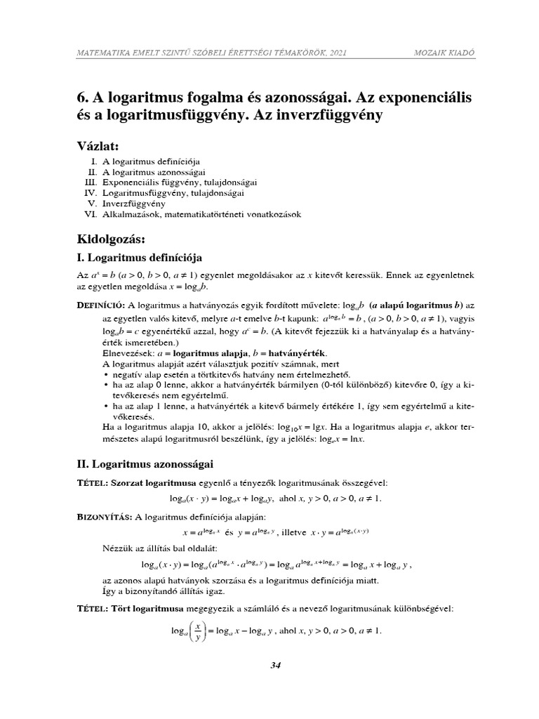 log. exp. | PDF