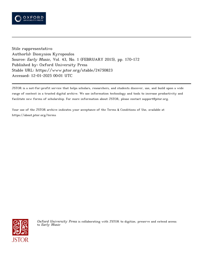 Kyropoulos Stilerappresentativo 2015 | PDF