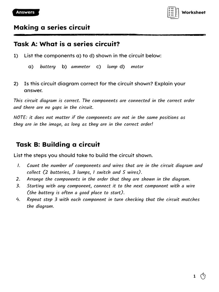 Worksheet Answers | PDF