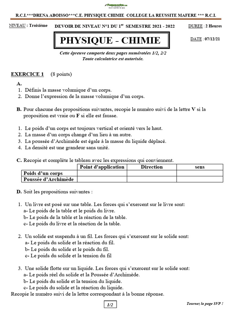 Devoir N1 Pdf Pdf