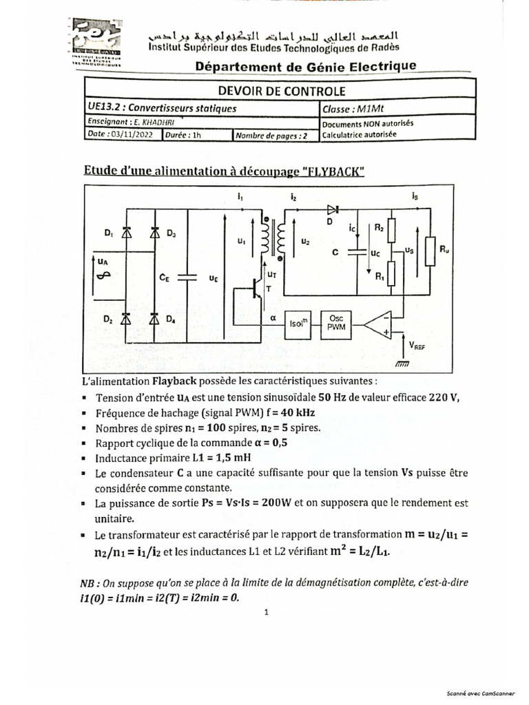 Convertisseur Statique | PDF