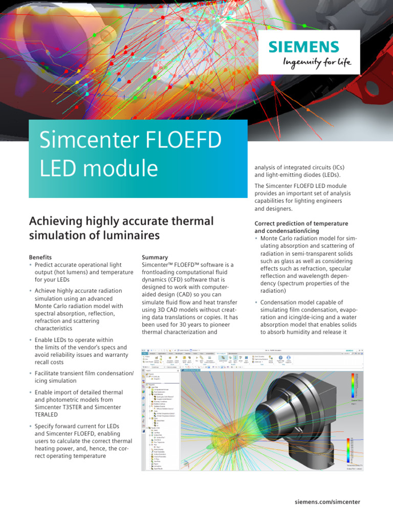 Siemens SW Simcenter FLOEFD LED Module FS | PDF | Light Emitting Diode ...