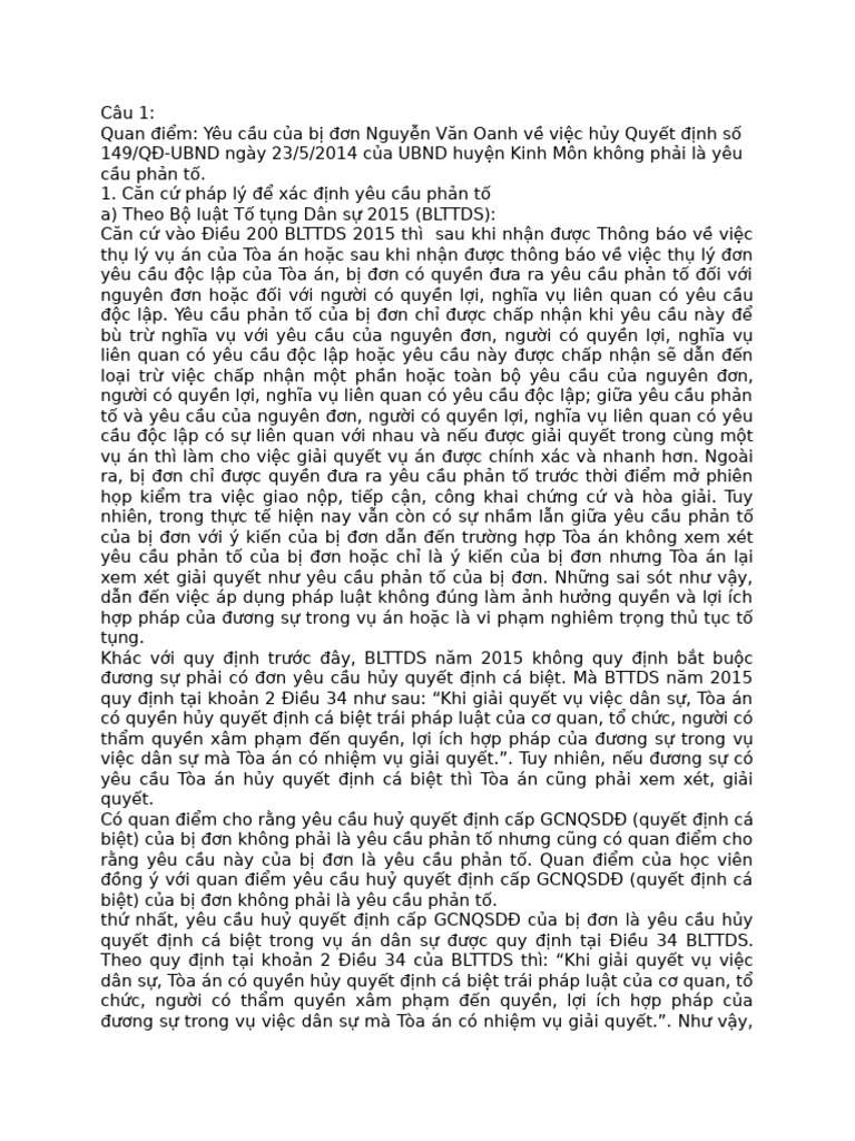 bài kt luật sư dân sự | PDF