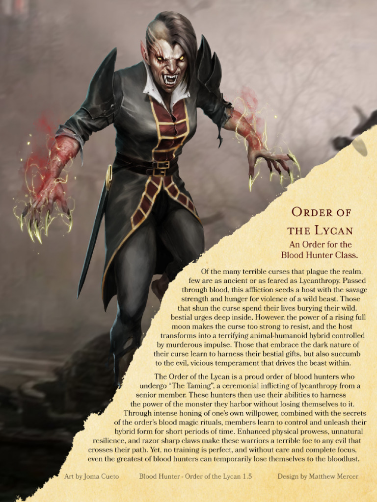 Order of the Lycan v1.5 | PDF