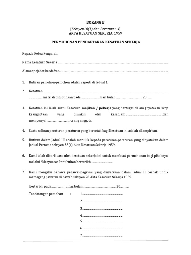 2. Borang b (Bahasa Malaysia) | PDF