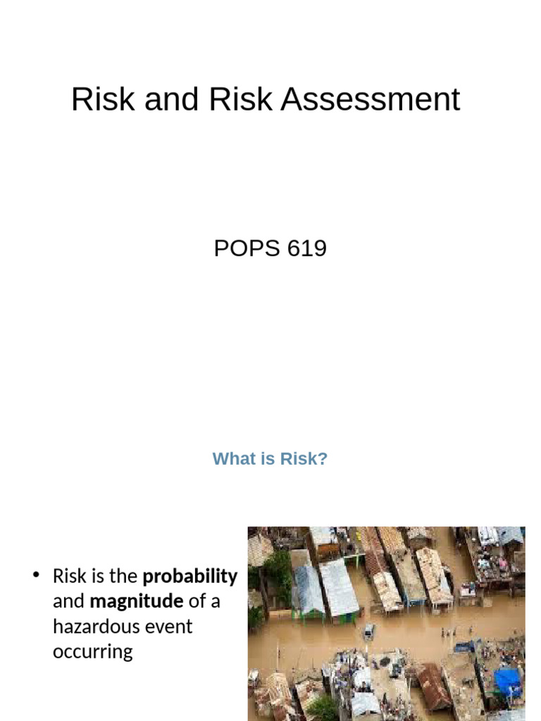POPS 619 - Risk and Risk Assessment - N | PDF | Risk | Utility