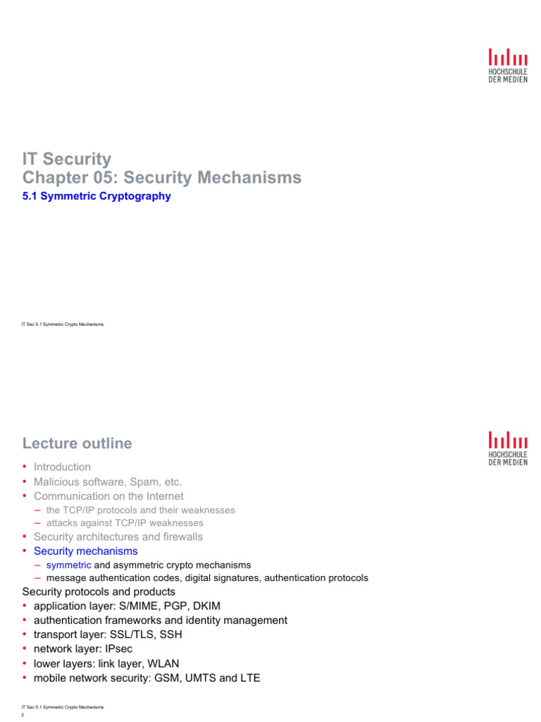 Symmetric Cryptography Basics | PDF | Cryptography | Encryption