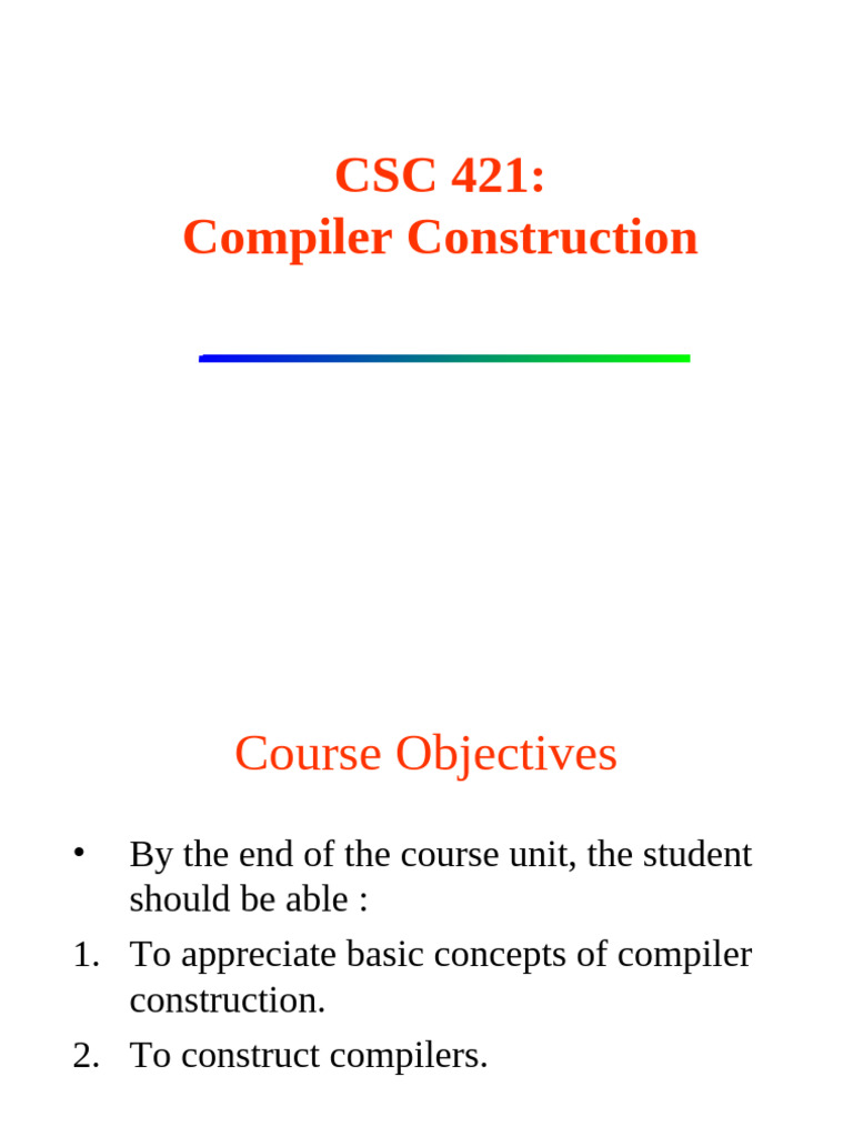 Lecture-1 & 2 Compiler | PDF | Compiler | Parsing
