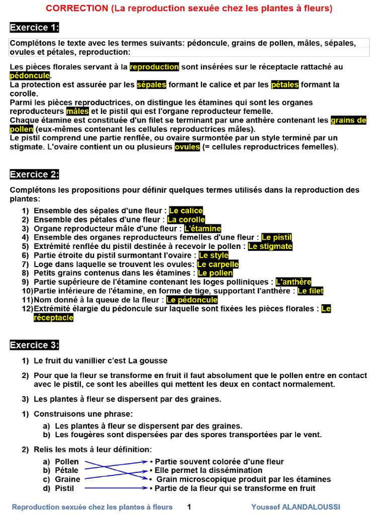 Exercices Unit2 1 Correction | PDF