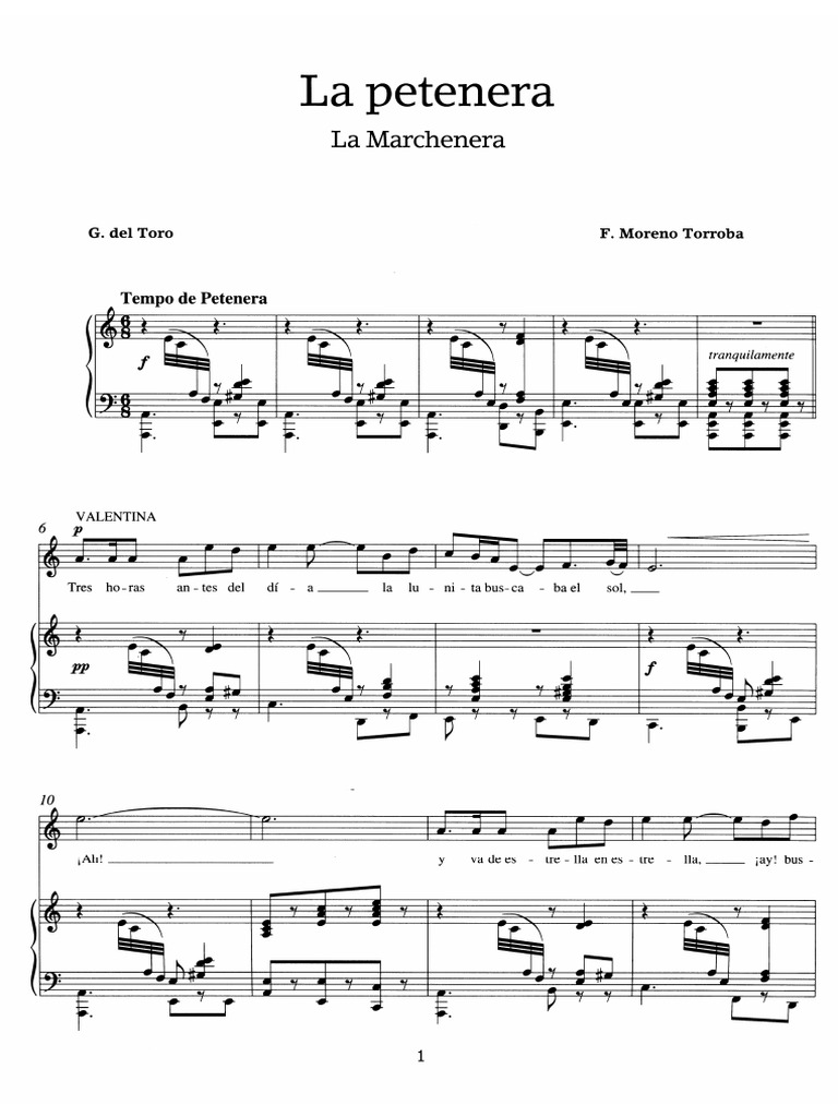 La Petenera - La Marchenera - F.moreno Toroba | PDF