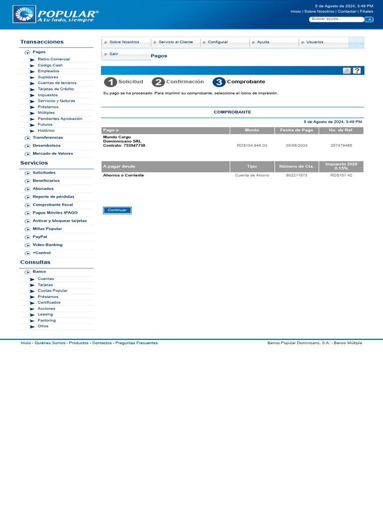 Banco Popular - Internet Banking 2 | PDF | Bancos | Bancario