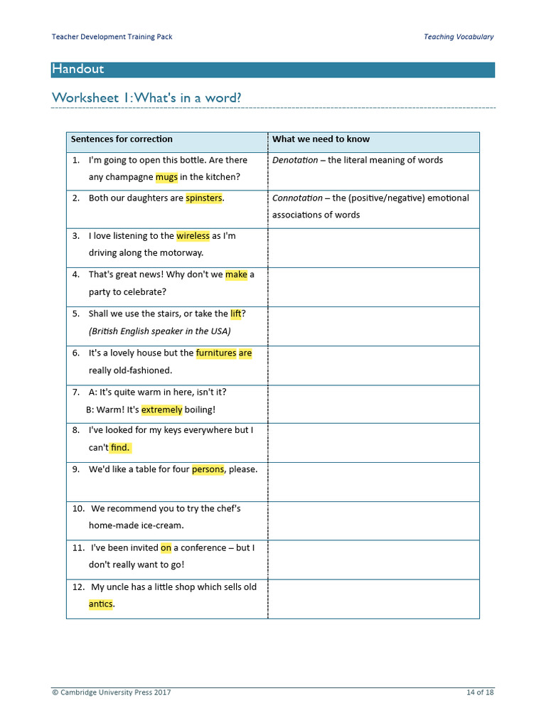 Worksheet 1 Pronunciation | PDF