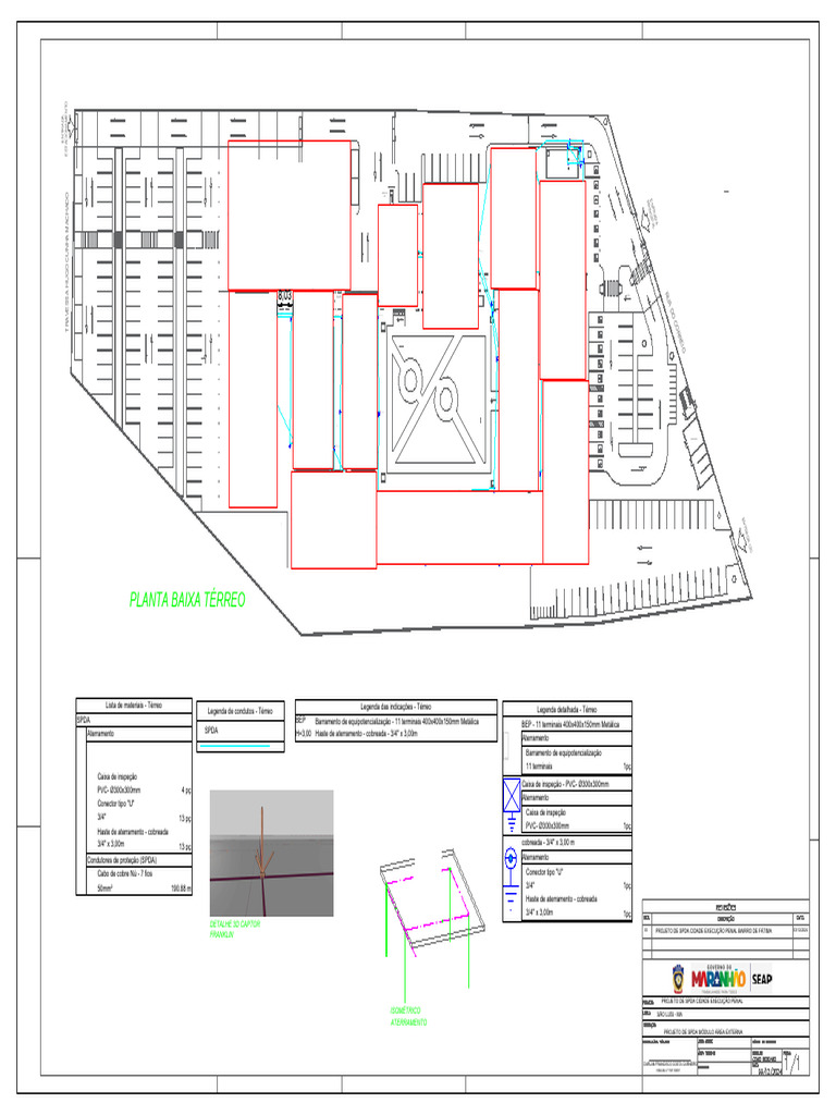 PROJETO SPDA MODULO ÁREA EXTERNA-Model | PDF