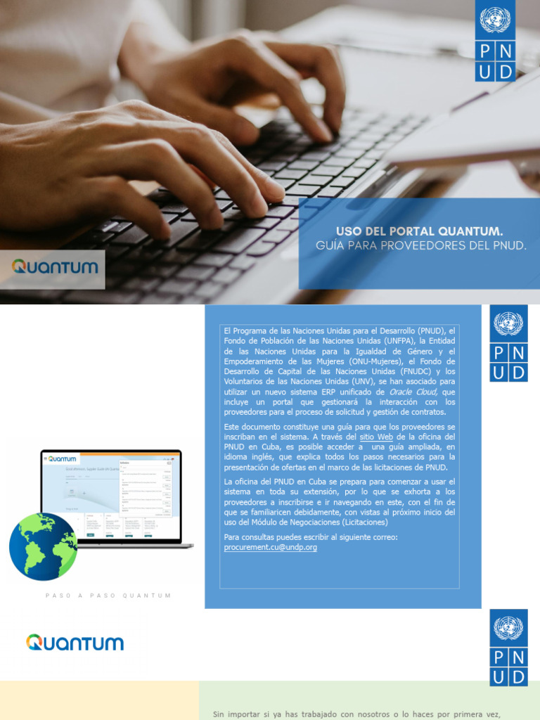 Guía de Registro en Portal Quantum | PDF