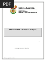 Lesson Plan Sepedi | PDF