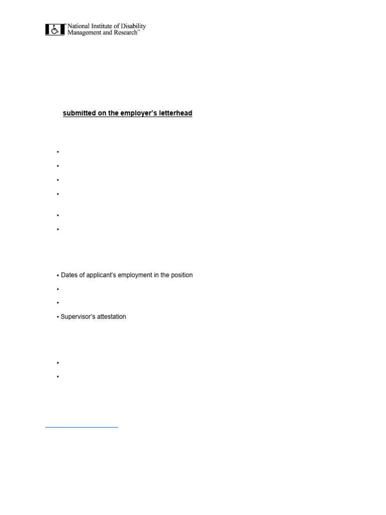 Employment Attestation Letter Guide | PDF