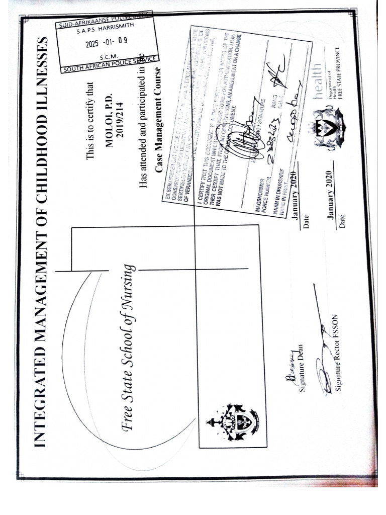 Certificate Scan | PDF