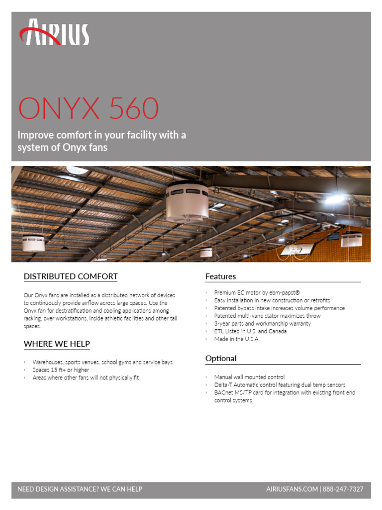 Onyx560_Spec Sheet | PDF | Electrical Engineering | Manufactured Goods