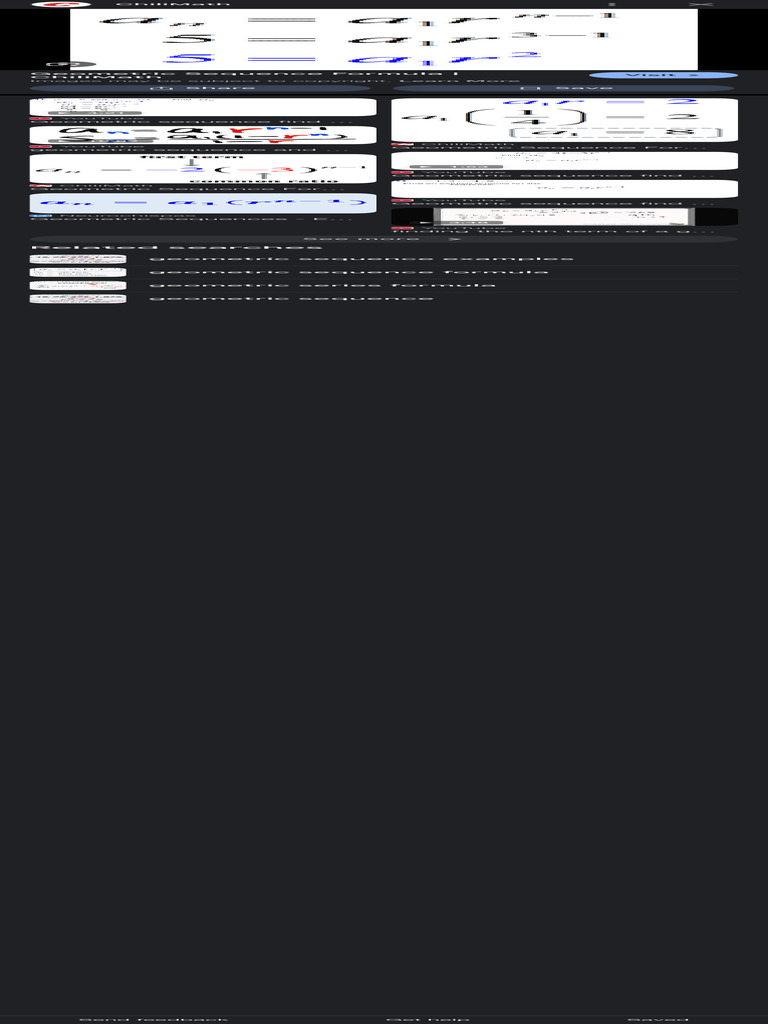 Geometric Sequences Explained | PDF