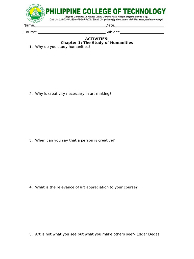 MODULAR ACTIVITIES | PDF