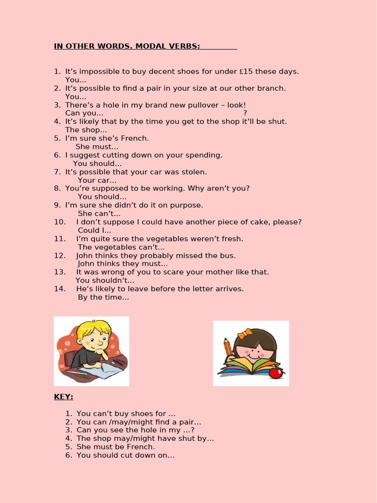 Modal Homework 4 In-Other-Words + Key | PDF