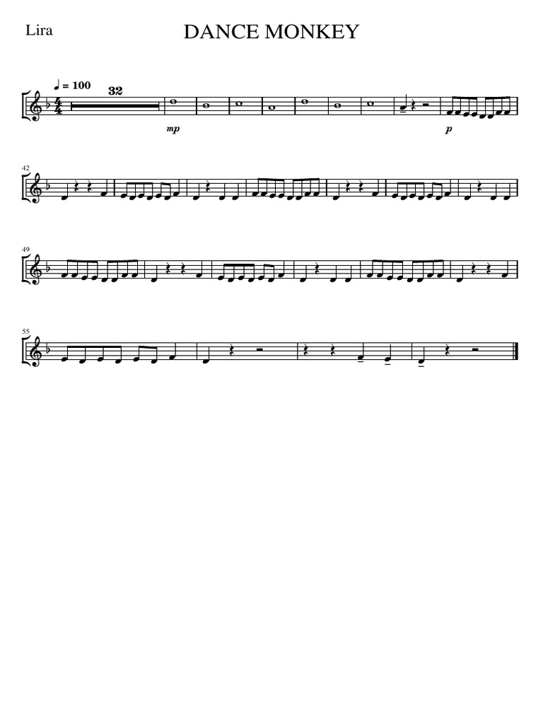 Dance Monkey Lira | PDF