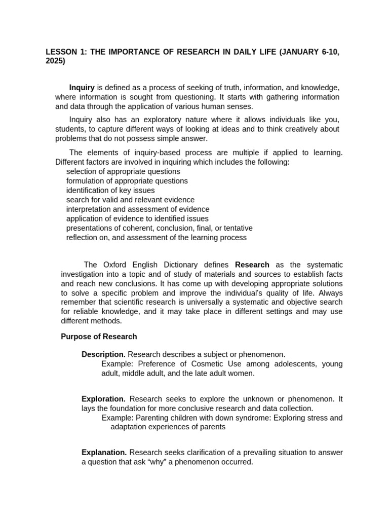 lesson | PDF | Cognitive Science | Science