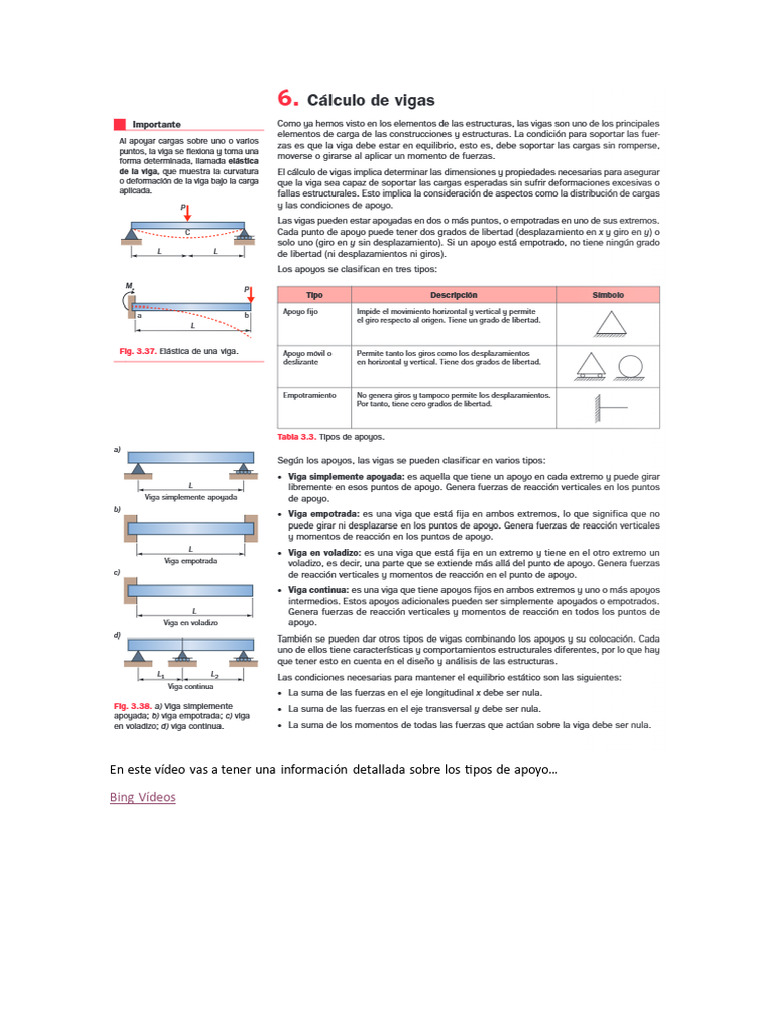 Calculo de Esfuerzos en Vigas | PDF | Viga (Estructura) | Ingeniería ...