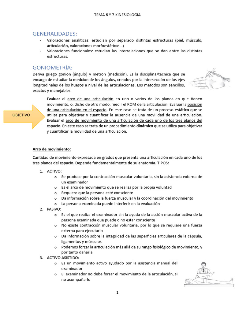 Wuolah Free TEMA 6 Y 7 KINESIOLOGIA Gulag Free | PDF | Articulación | Contracción muscular