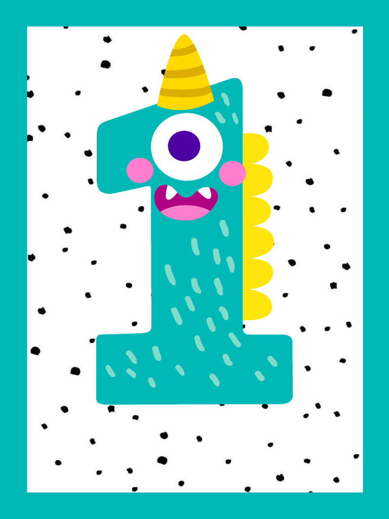 1-9 Monster Number Posters | PDF