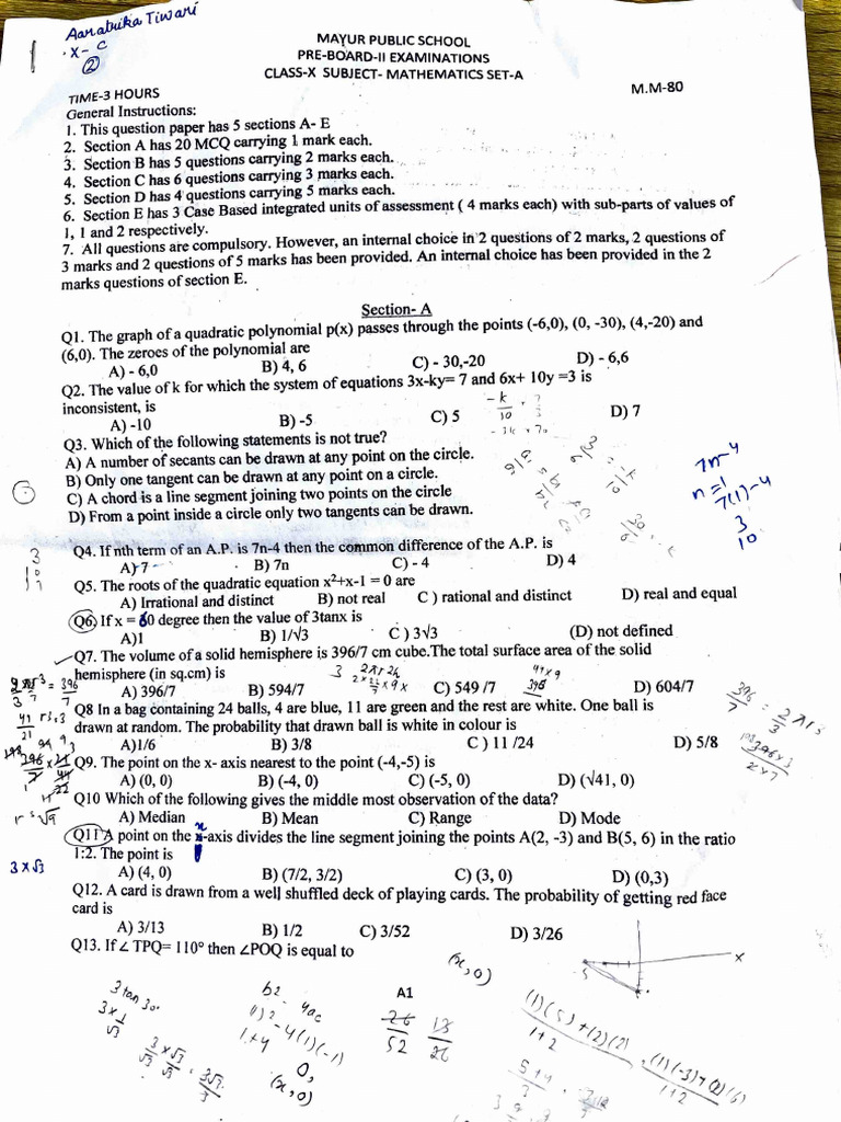 Adobe Scan 13 Jan 2025 | PDF | Mathematics | Algebra