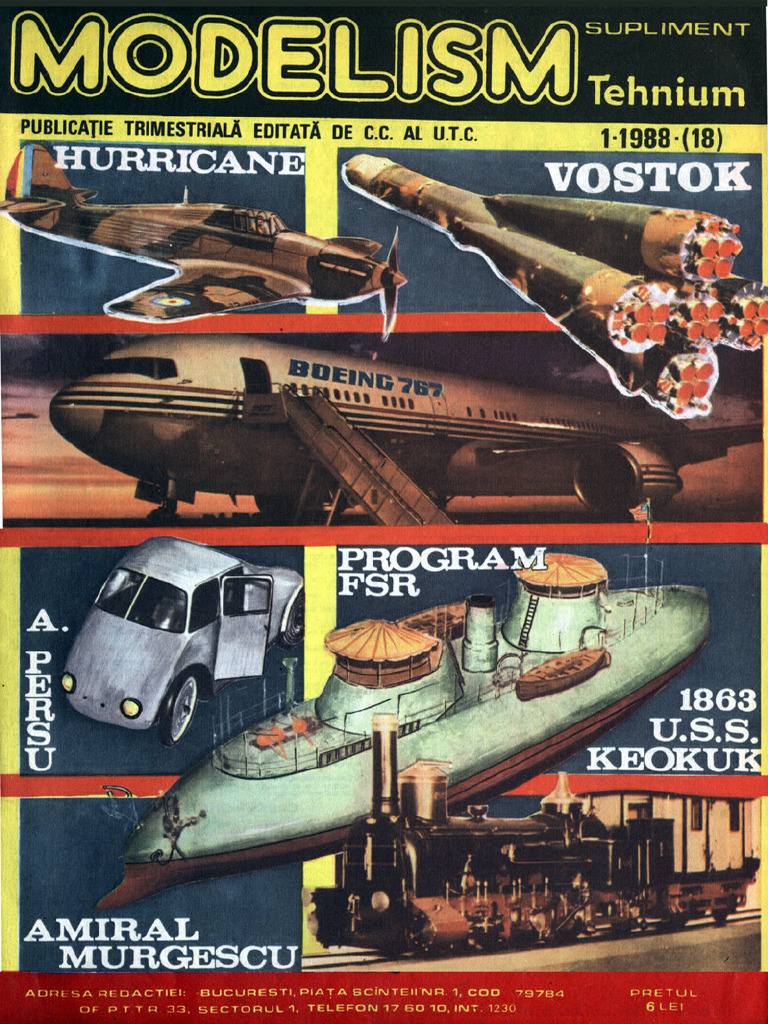 Cristian Crăciunoiu - Modelism, Supliment Tehnium 1988 - 1 (1988) | PDF