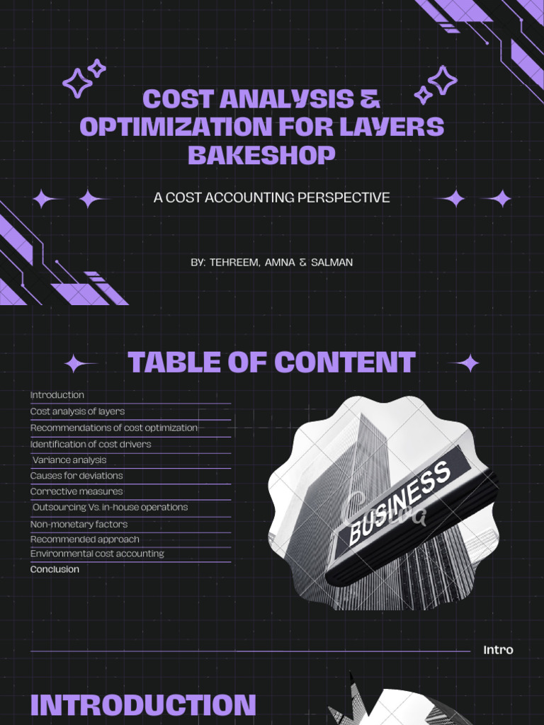 CA-project-slides | PDF | Cost Accounting | Outsourcing