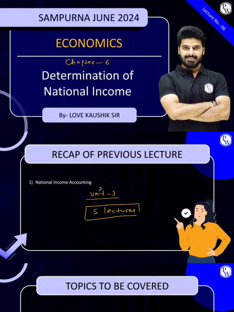 Determination of National Income 06 Class Notes | PDF