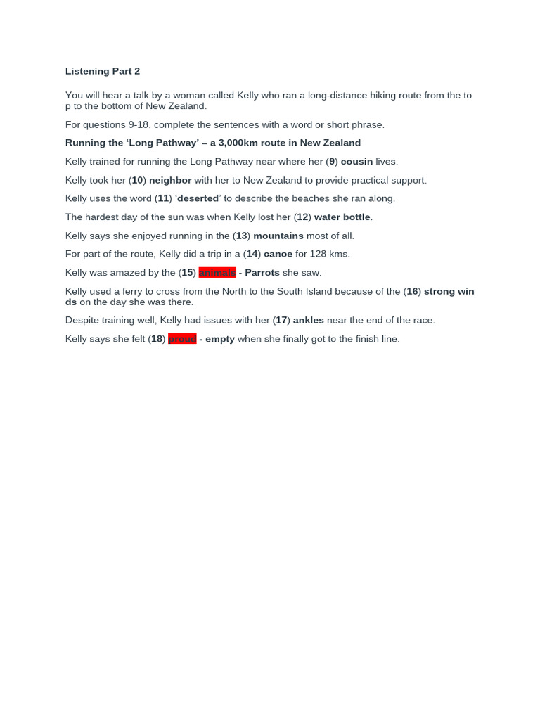 Kelly's Long Pathway Hiking Journey | PDF | Sneakers | Fashion