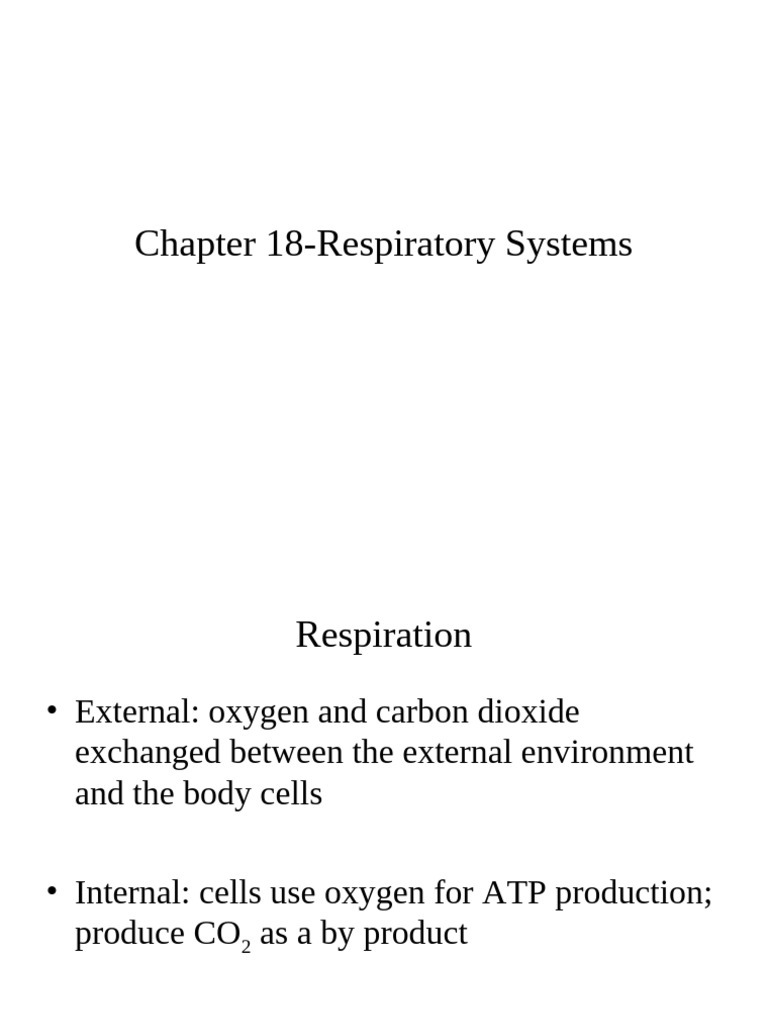 Chapter 18-Respiratory Systems | PDF | Gill | Lung