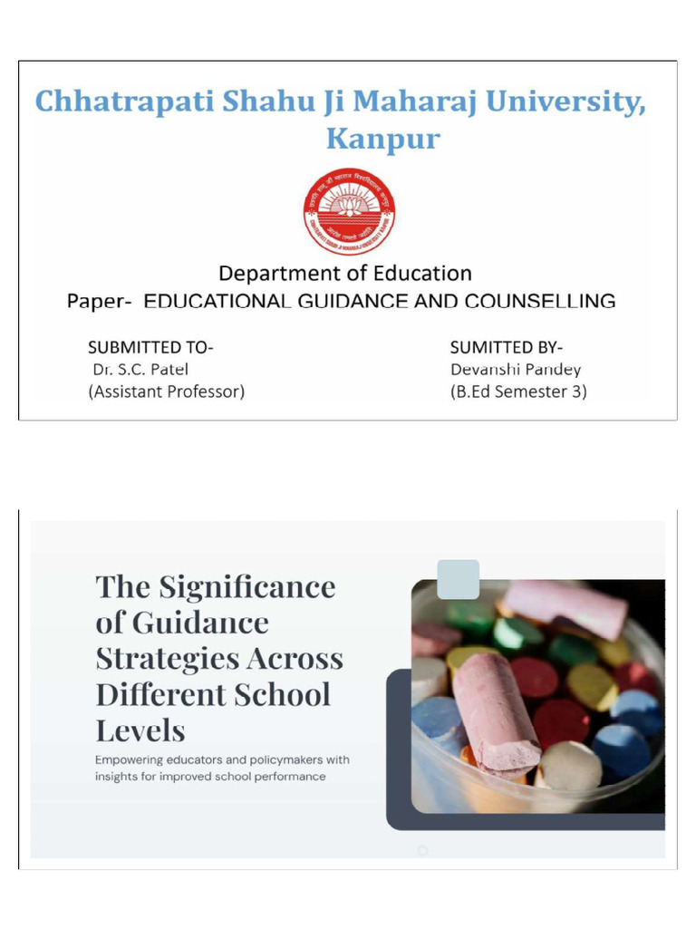 Guidance A Different Level | PDF