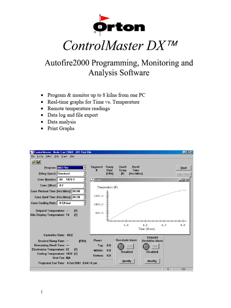 Orton ControlMaster DX Autofire2000 Programming, Monitoring and Analysis Software | PDF ...