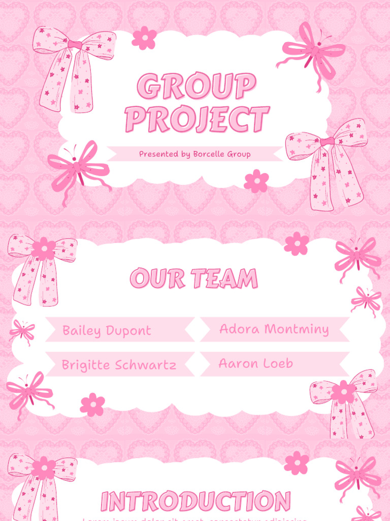 Pink Cute Simple Group Project Presentation_20250113_222550_0000 | PDF