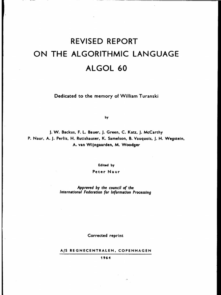Algol60 RR | PDF