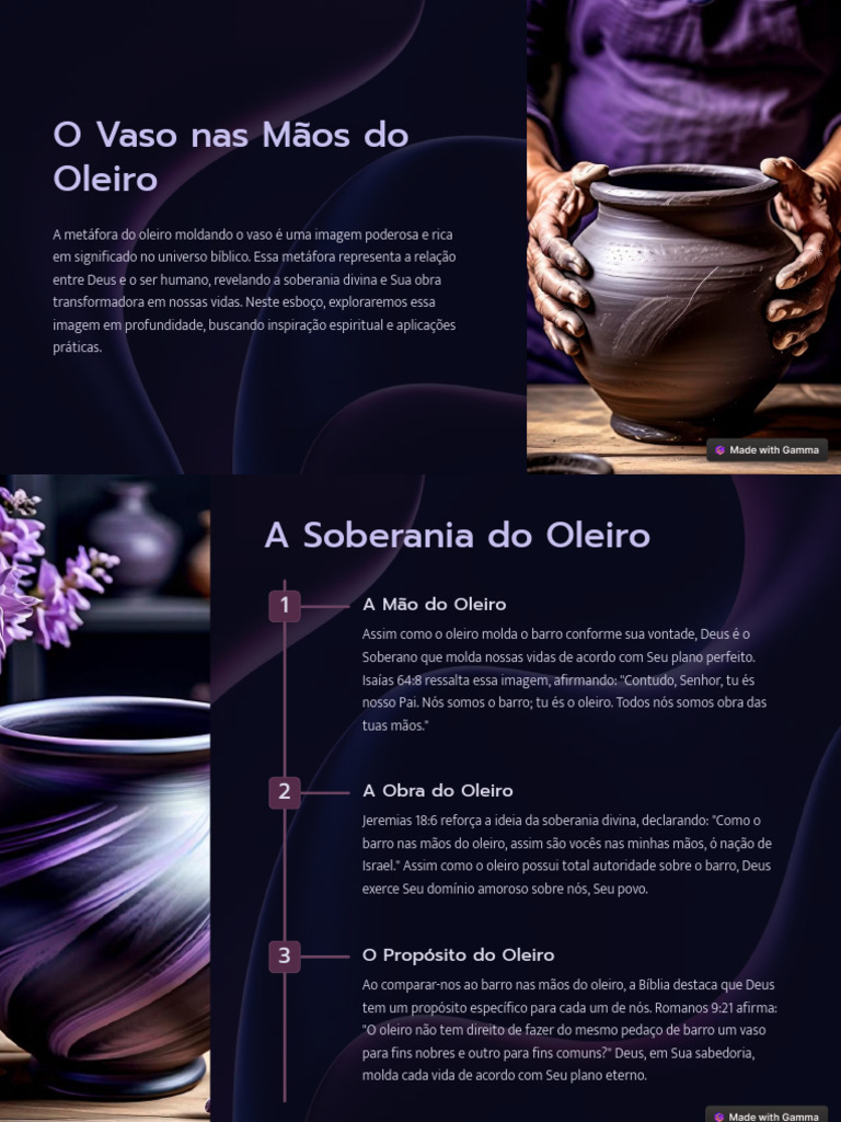 O Vaso Nas Maos Do Oleiro Pdf Deus Soberania