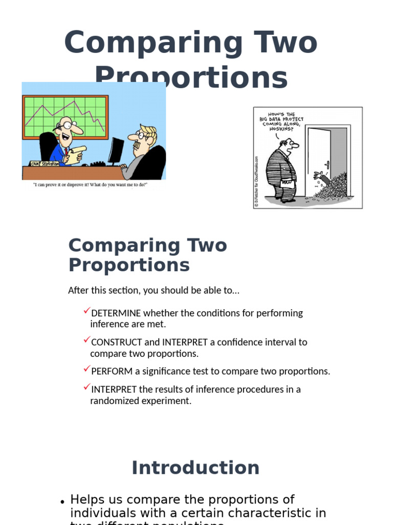 4 Comparing+Two+Proportions | PDF | Sampling (Statistics) | Statistical ...