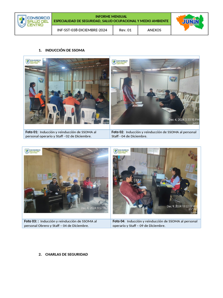 Anexos Diciembre SST | PDF | Seguridad y salud ocupacional
