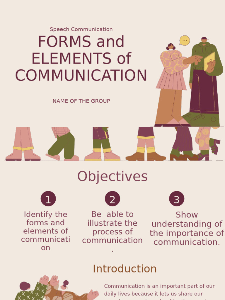 FORMS and ELEMENTS of COMMUNICATION - BSAB | PDF | Communication ...