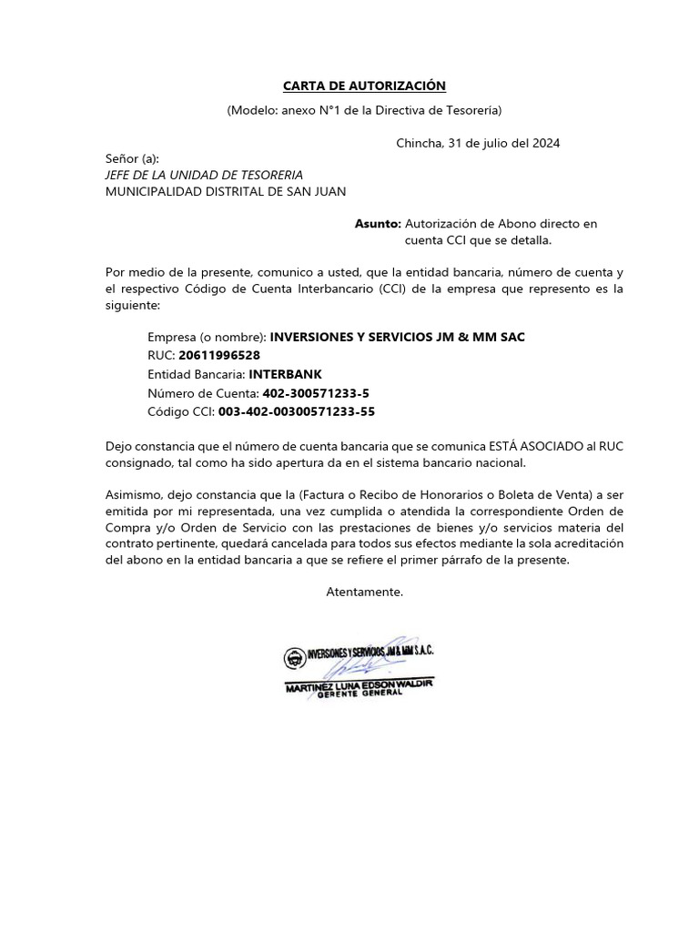 Formato Cci San Juan | PDF