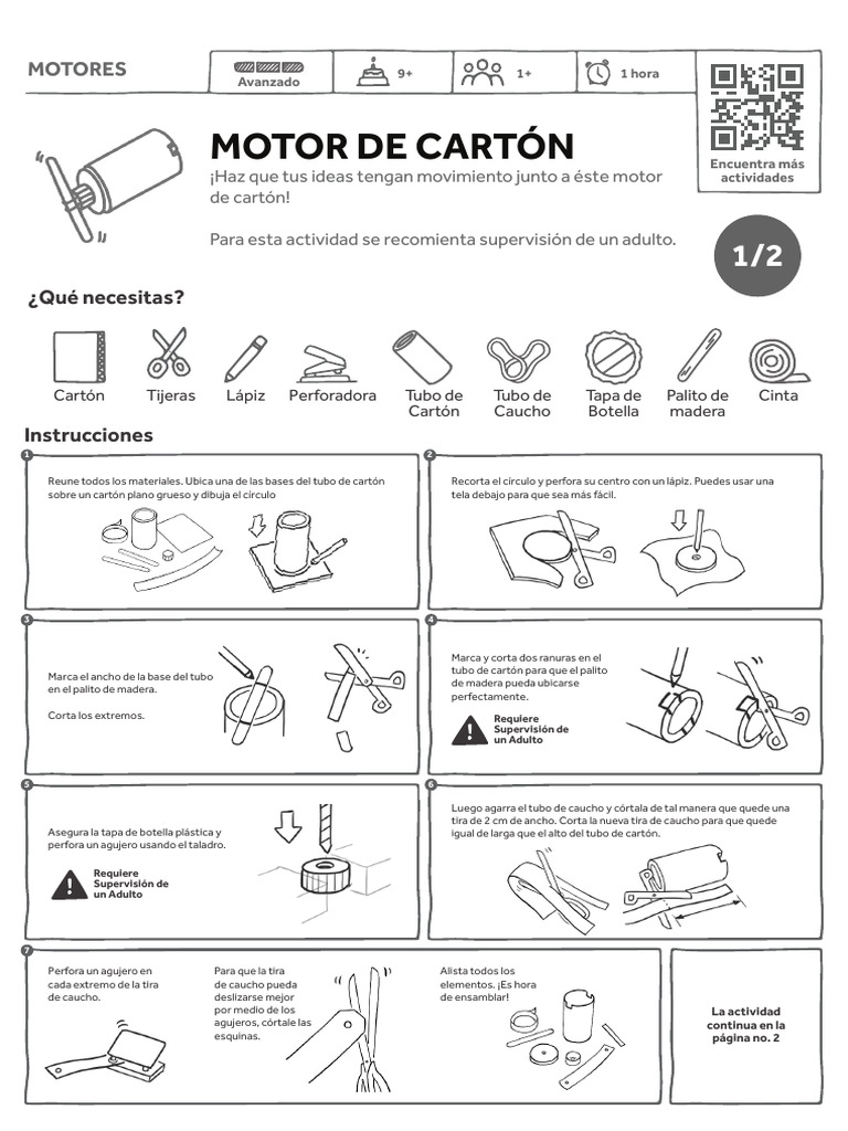 Crea un Motor de Cartón DIY | PDF