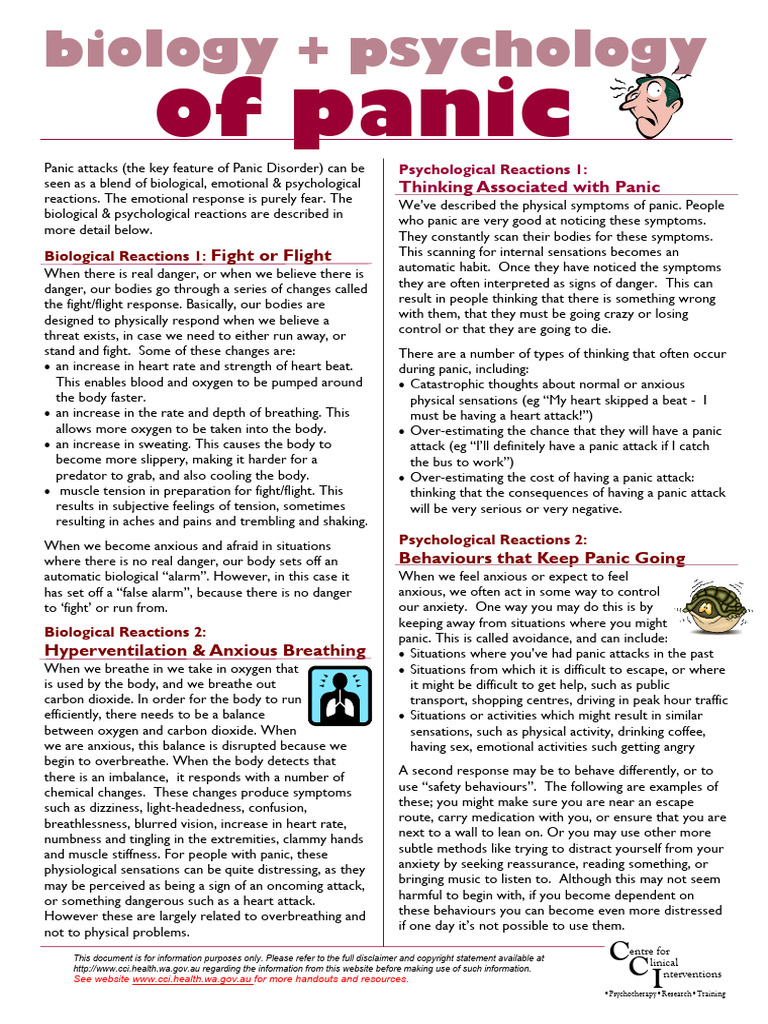 biopsych of panic | PDF | Panic | Panic Attack