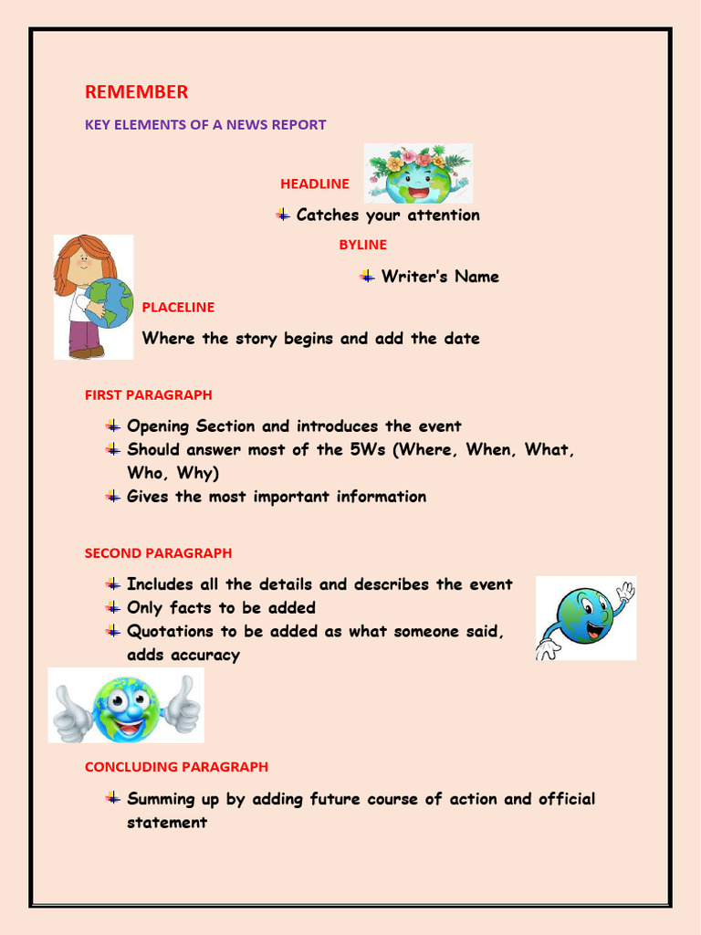 Newsreport Guidelines English | PDF