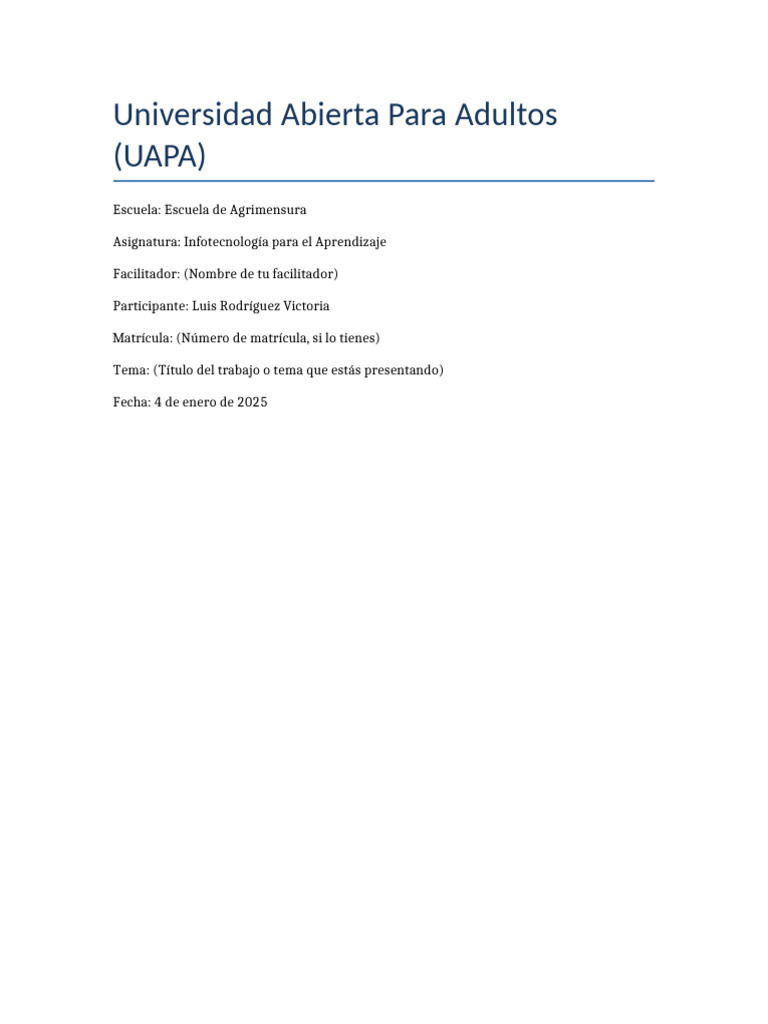 Infotecnología en Agrimensura UAPA | PDF